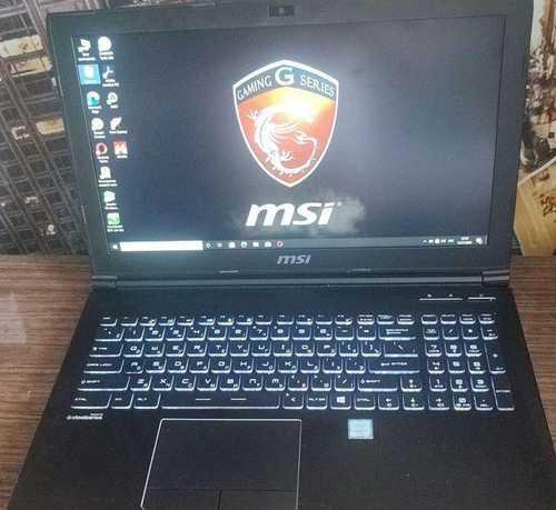 Игровой ноутбук msi gp62 6qf leopard pro