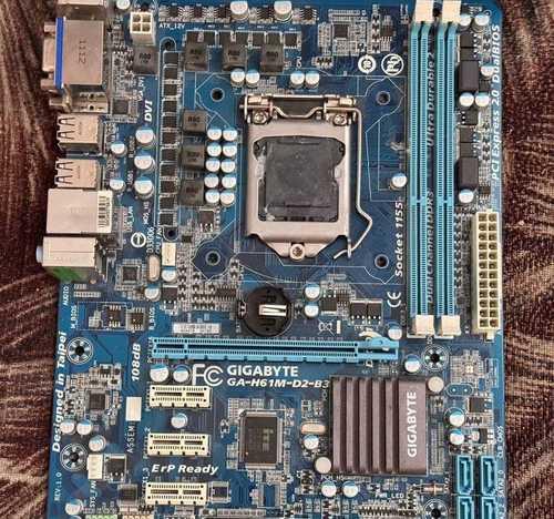 Материнская Плата Gigabyte GA-H61M-D2 (LGA1155)