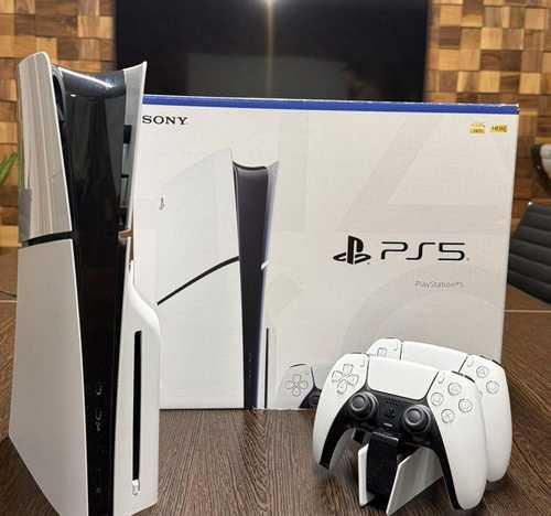 Sony playstation 5 ps5 с дисководом 2 джойстика