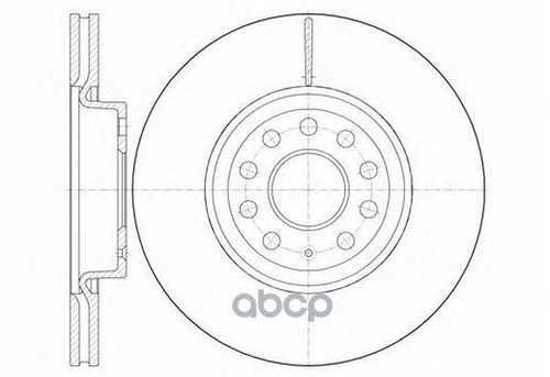 6972.10 диск тормозной передний VW Passat 1.6&