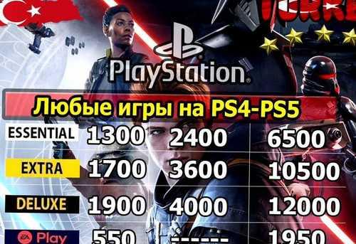 Подписка PS Plus Турция/Украина/Любые игры PS0895