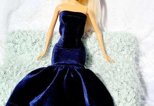 Платье бархатное для куклы Барби