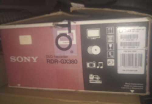 Пишущий dvd recorder Sony RDR GX 380