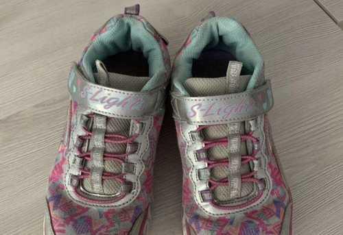 Кроссовки skechers. Размер 33 и 35. Светящиеся