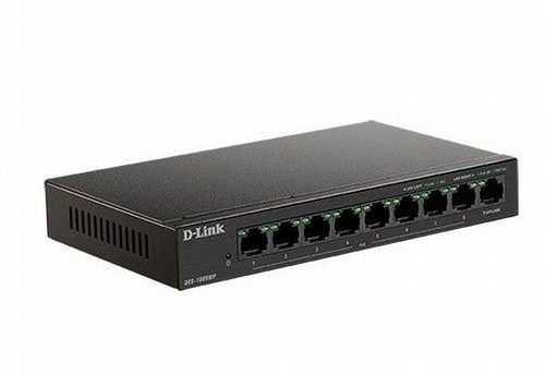 D-Link DES-1009MP/A1A Неуправляемый коммутатор с 8