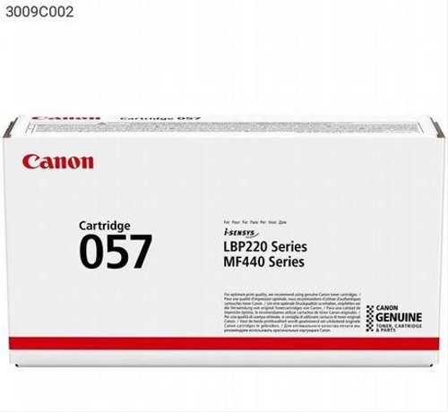 Тонер-картридж Canon 057 Лазерный Черный 3100стр