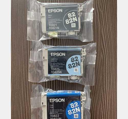 Новые Оригинальные струйные картриджи Epson (82N)