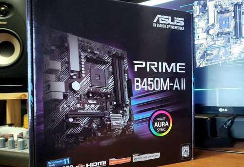 Материнская плата Asus prime b450m a ii AM4