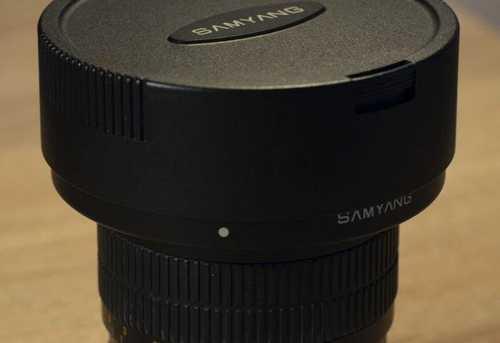 Обьектив Samyang 8mm f/3.5 UMC CS Fish-eye CS II