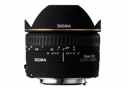 Объектив Sigma AF 15mm f/2.8 EX DG diagonal fishey