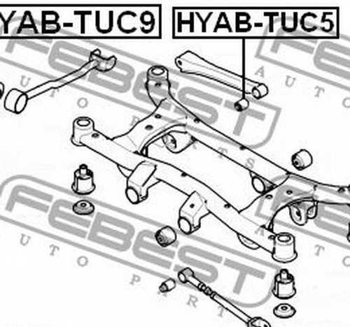 Hyabtuc9 Сайлентблок febest hyabtuc9