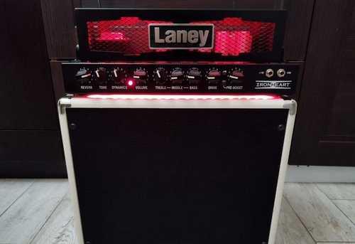 Ламповый усилитель Laney IRT15H и кабинет Ibanez