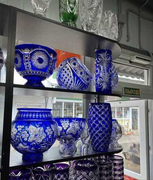 Хрустальные вазы ручной работы Хрустальный рынок