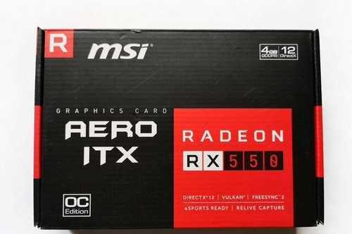 Продам видиокарту Radeon RX 550 aero ITX OC