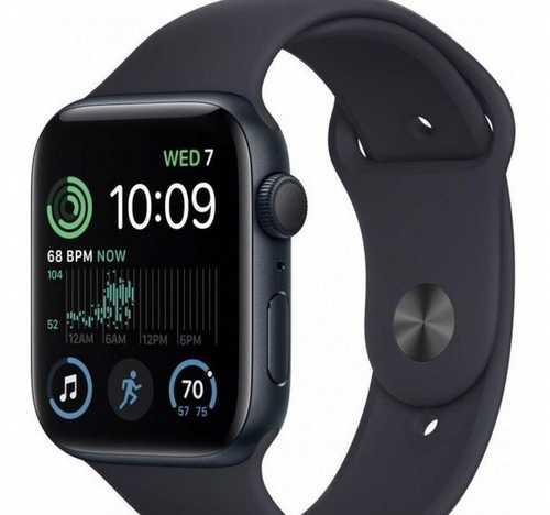 Часы Apple Watch SE (2024) 44мм Midnight mxek3 M/L