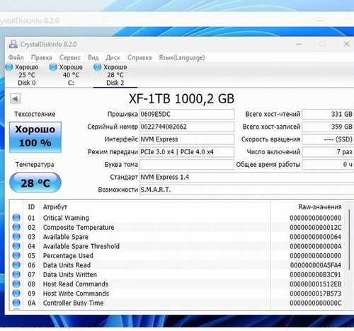 Накопитель SSD 1Tb Digma Run S9