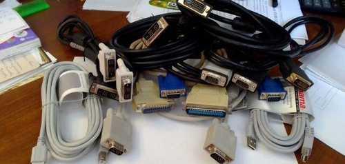 Кабели для компьютера VGA, DVI, USB, LPT