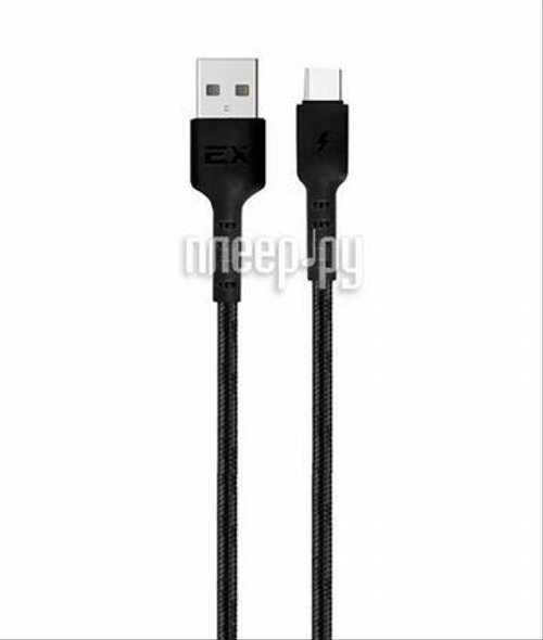 Exployd Flow USB - Type-C 2.4A 1m Nylon Black