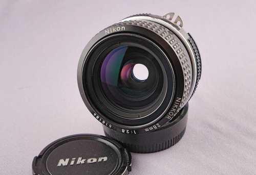 Объектив Nikon. nikkor 28mm. 1: 2,8 AI