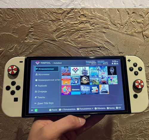 Nintendo switch oled чип прошитая 256гб