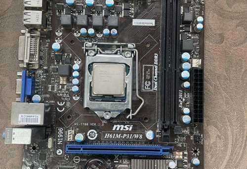 Материнская плата MSI H61M-P31/W8