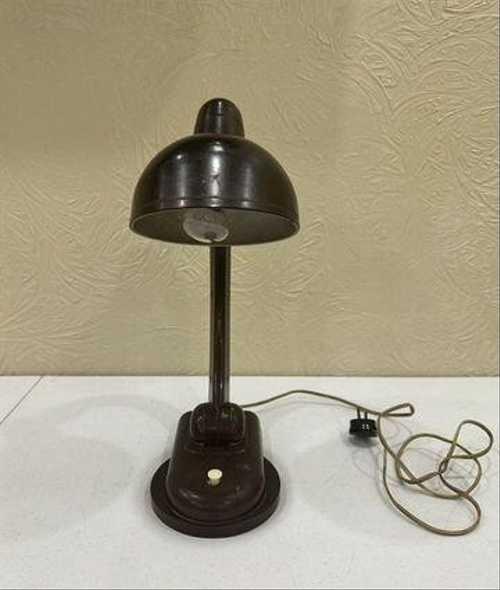 Настольная Карболитовая лампа, 30-40гг, рабочая