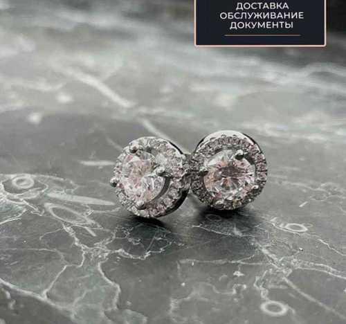 Серьги Tiffany из золота с бриллиантами