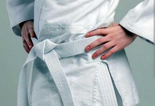 Белый пояс для кимоно