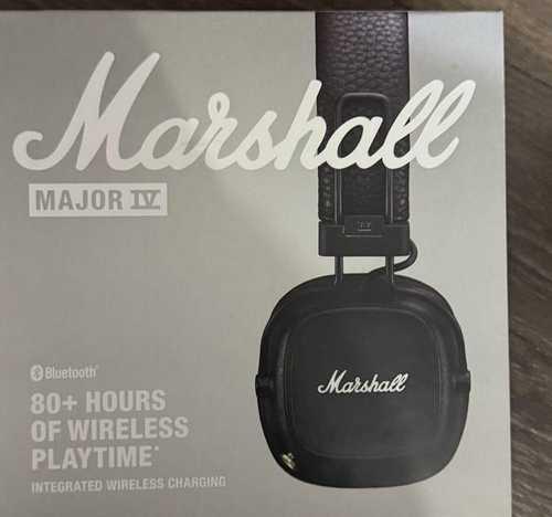 Коробка и зарядка от marshall major iv
