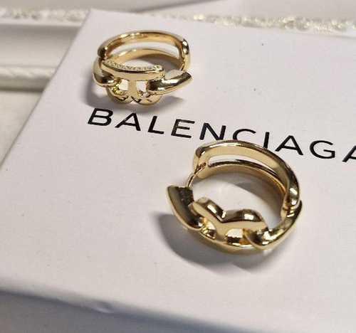 Серьги кольца Balenciaga