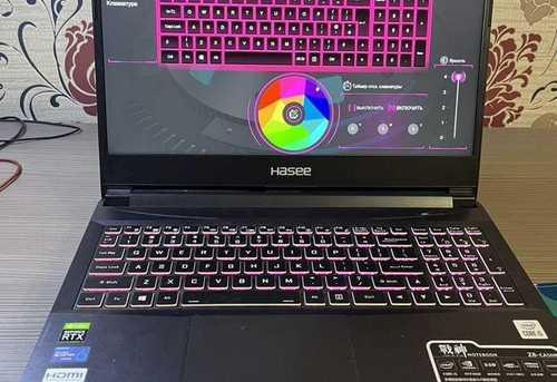 Игровой ноутбук hasee rtx3060 i5 32 ssd 1t
