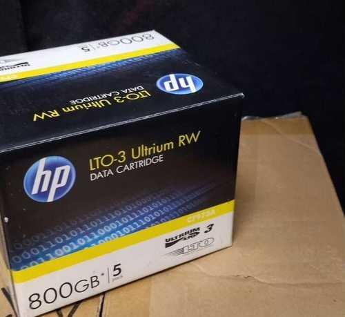 Ленточные картриджи HP LTO-3 Ultrium RW 800 гб