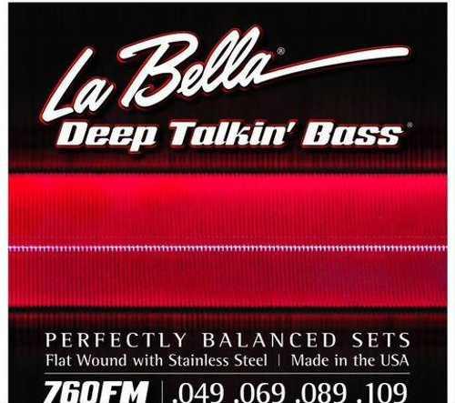 Струны для бас-гитары La Bella Bella 760FM Deep Ta