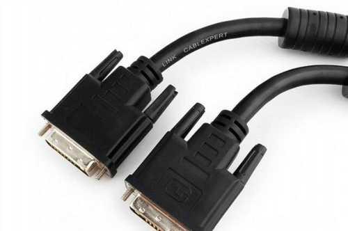Кабель DVI-D dual link Cablexpert CC-DVI2-BK-6 25
