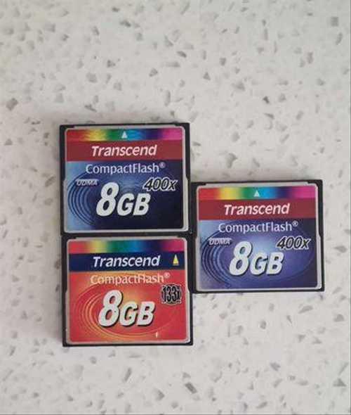 Карты памяти Compact flash CF Transcend