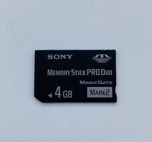 Оригинальная карта Sony Memori Stick 4 гб