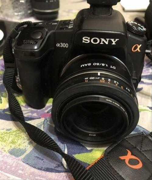 Зеркальный фотоаппарат sony alpha300