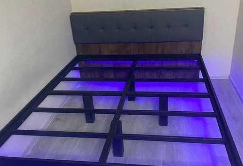 Кровать в стиле loft