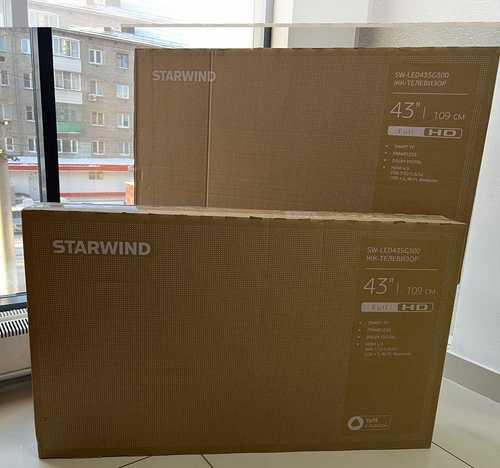 43" (109см) StarWind SW-LED43SG300 новый SMART TV