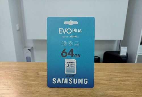 Карта памяти Samsung EVO Plus sdxc 64 гб