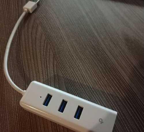 Сетевая карта TP-Link UE330 + USB3.0 HUB 3-port