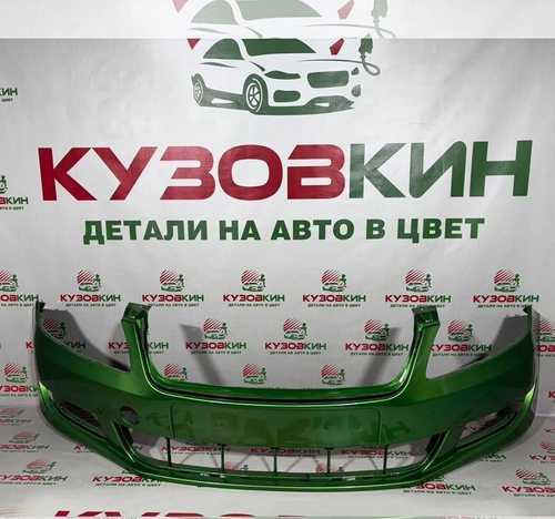 Бампер передний Skoda Fabia 2 5J Шкода Фабиа 2010