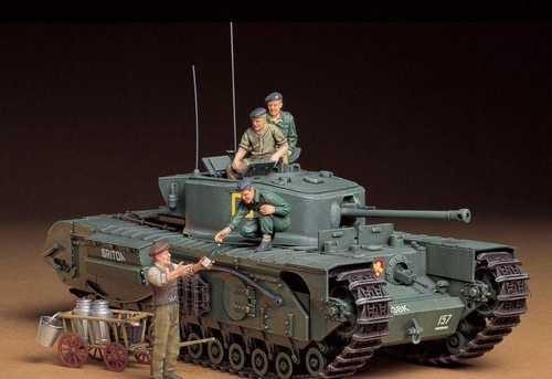 Сборная модель Tamiya Churchill Mk.VII, 4 фигуры