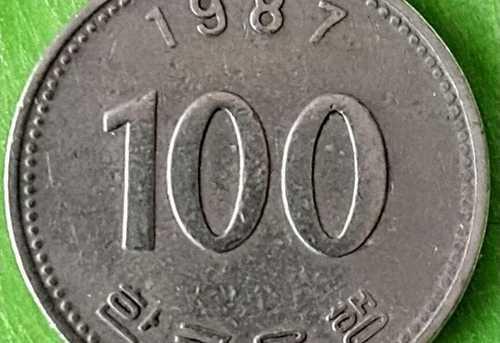 Монета 100 вон, Южная Корея