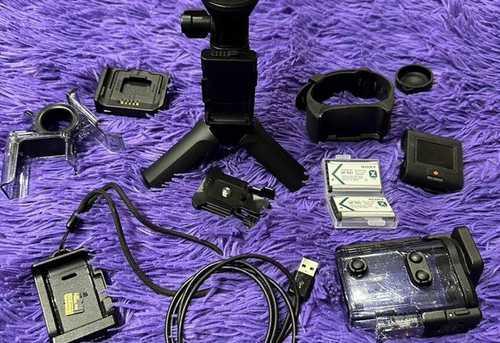 Экшн-камера Sony FDR-X3000, с дисплеем и моноподом
