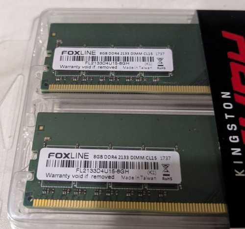 Оперативная память foxline 8GB DDR4 2133