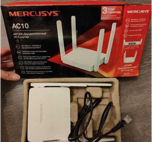 Wifi роутер mercusys ac10