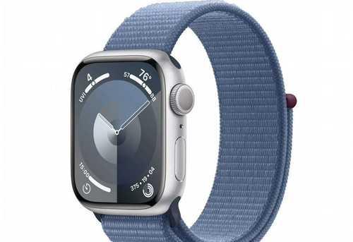 Apple Watch S9 45mm Silver / Blue Loop