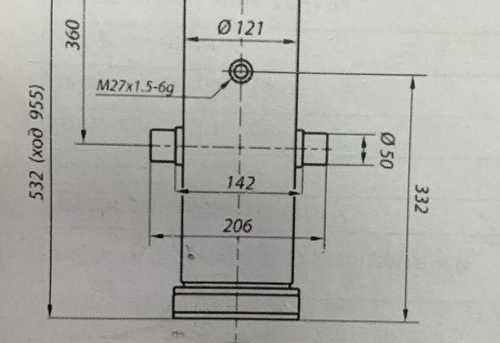 Гидроцилиндр гц Камаз 55102-8603010-01 нового обр