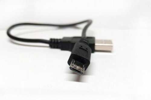 Кабель USB для зарядки microUSB устройств 30см че